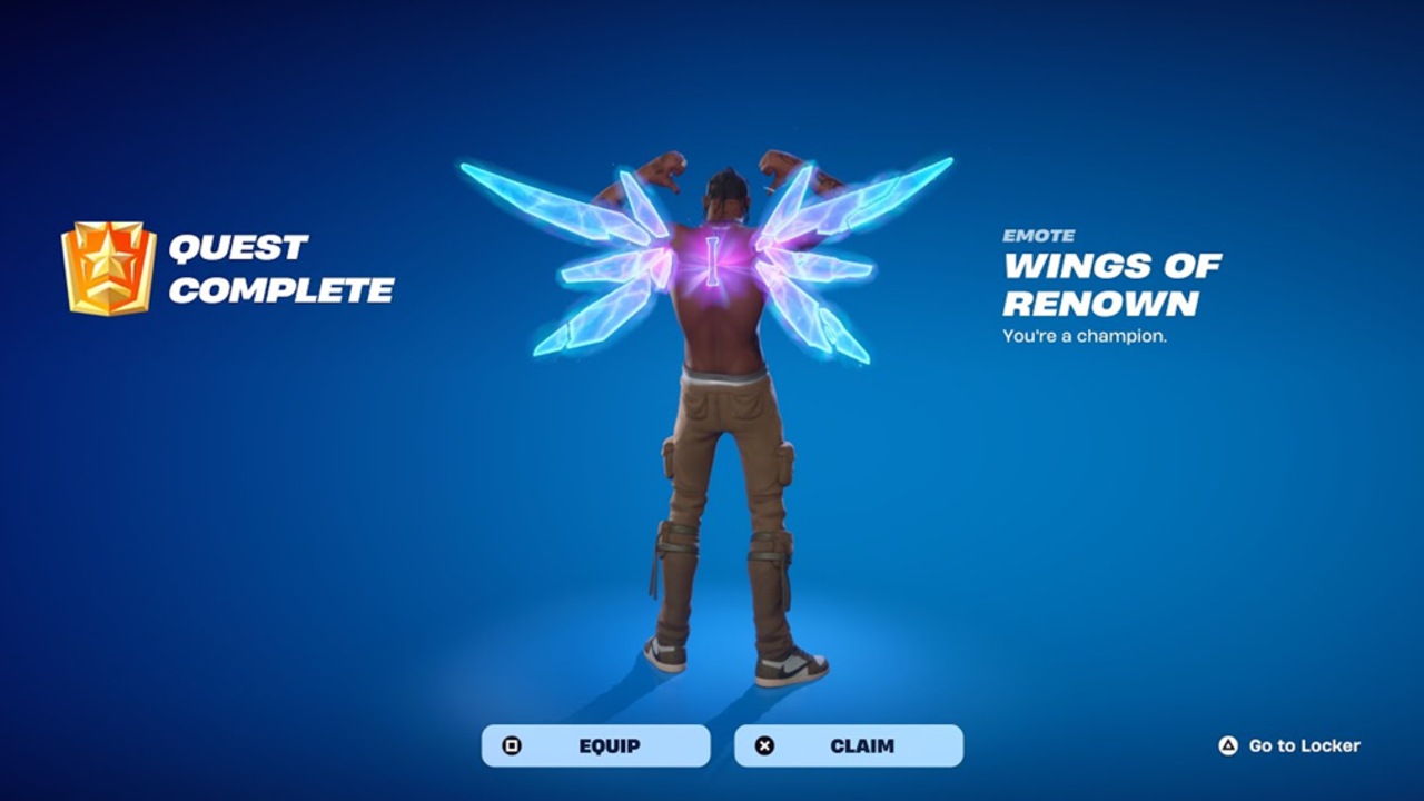 Fortnite: How To Get The Wings Of Renown Emote For Free ...